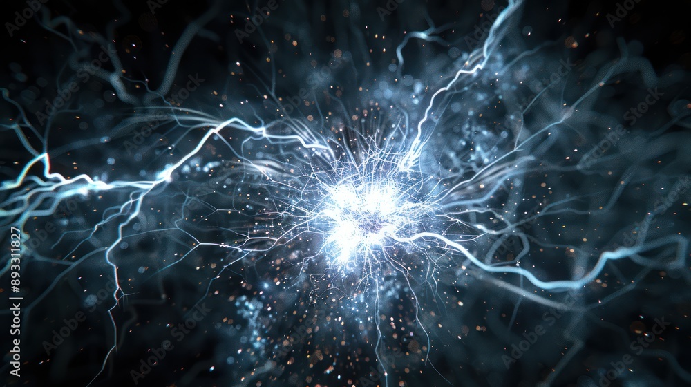 electrical spark, ultra detailed Stock Illustration | Adobe Stock