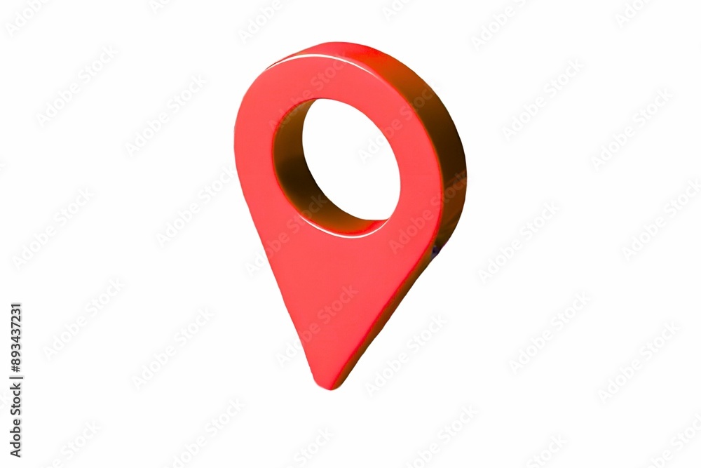 3D location pin PNG sticker, map symbol with a modern 3D design ...