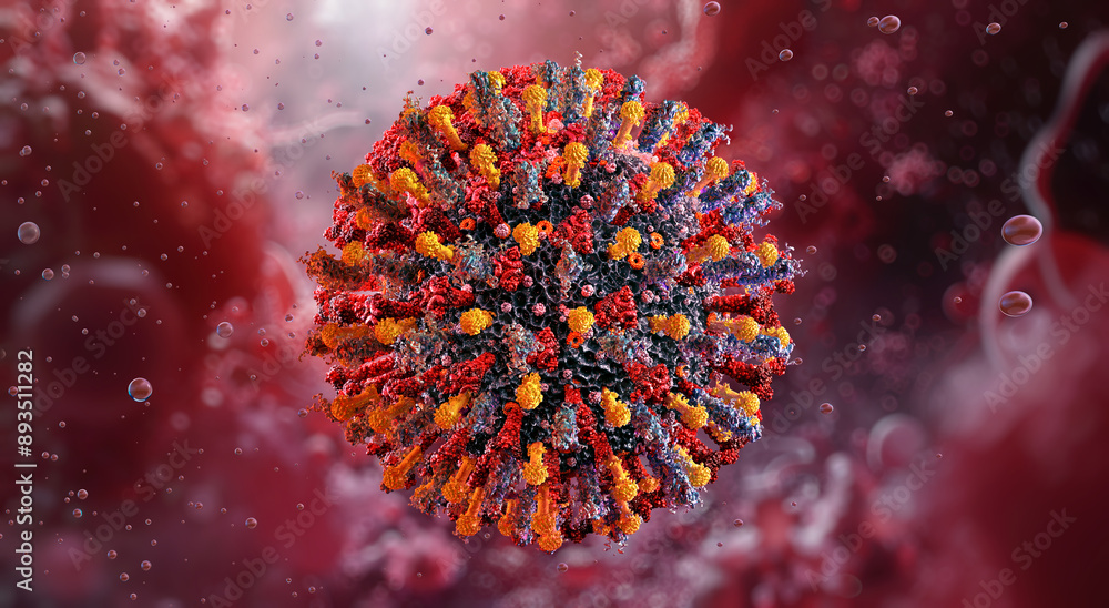 Chandipura vesiculovirus, a member of the Rhabdoviridae family. Deadly ...