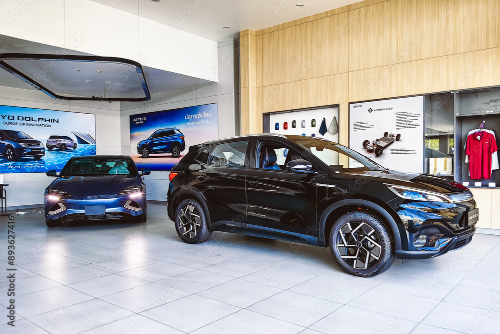 KANCHANABURI - THAILAND, JULY 6,2024 : Inside a showroom and interior ...