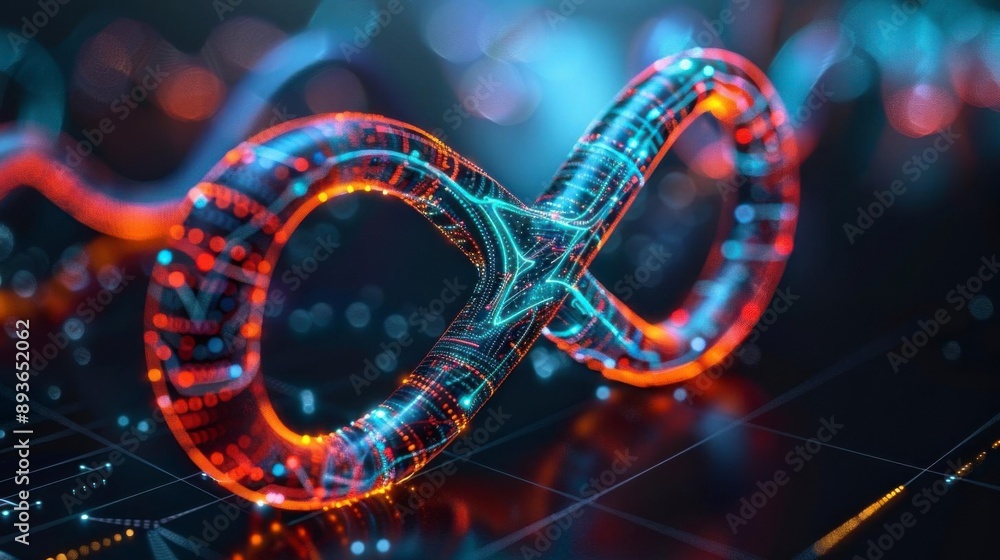 Infinity Process Devops Infinity Symbol For Agile Software Development And Operations
