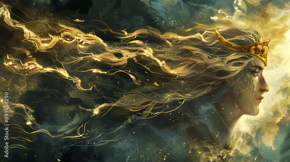 Greek god and goddess Hera illustration, Hera, the wife and one of ...