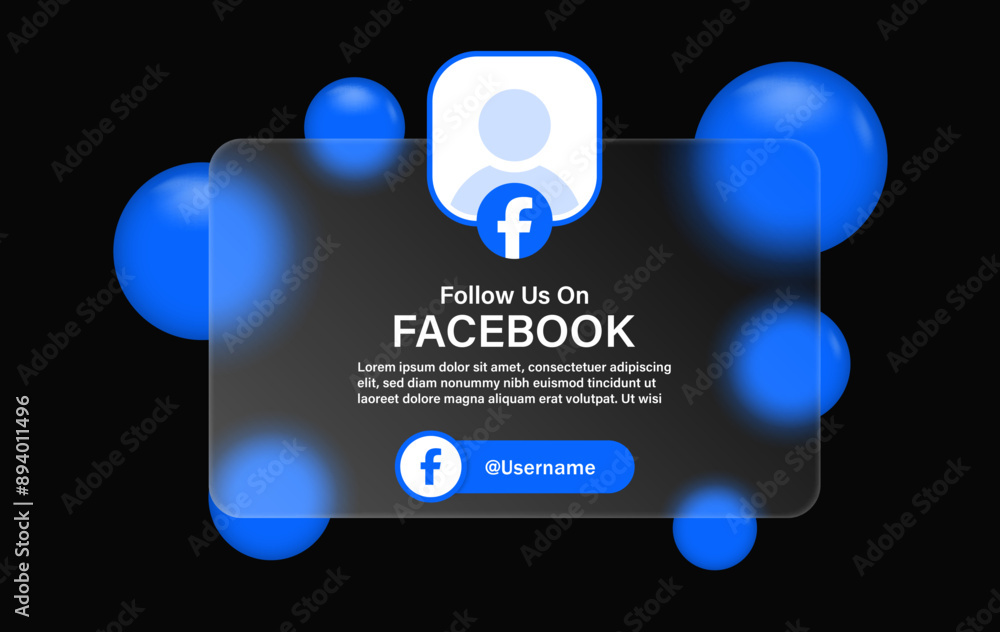 follow us on facebook . facebook logo social media icon button in ...