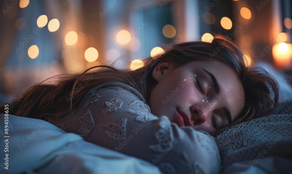 Surreal Dreamscape Illustrating Sleep Disorders and Cognitive ...