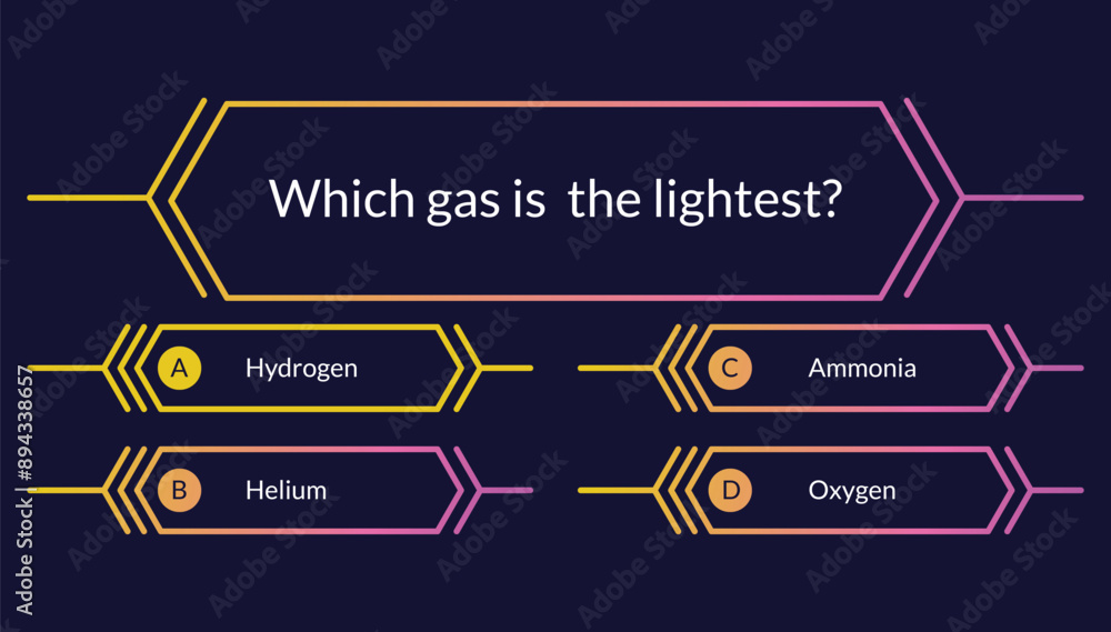 Quiz game questions or test menu choice templates with answers. Trivia ...