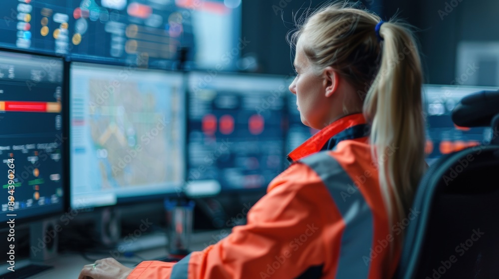 Logistics Coordinator, a dispatcher managing vehicle routes and package ...