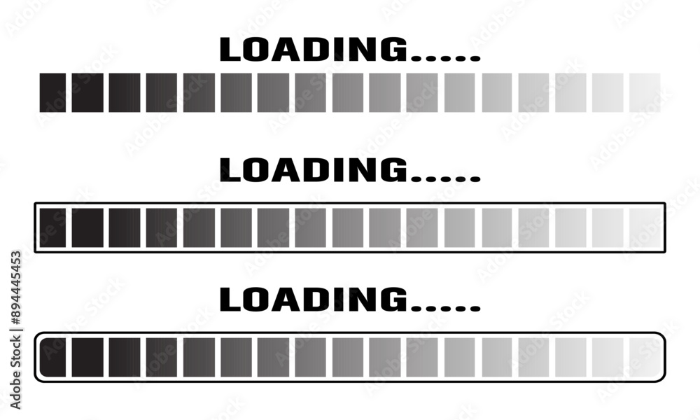 set and loading icons. loading icon . waiting icon sign, progress, load ...