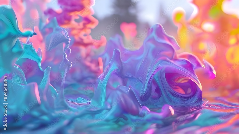 Liquid Art with Pastel Color Effects and Oil Paint. Perfect for ...