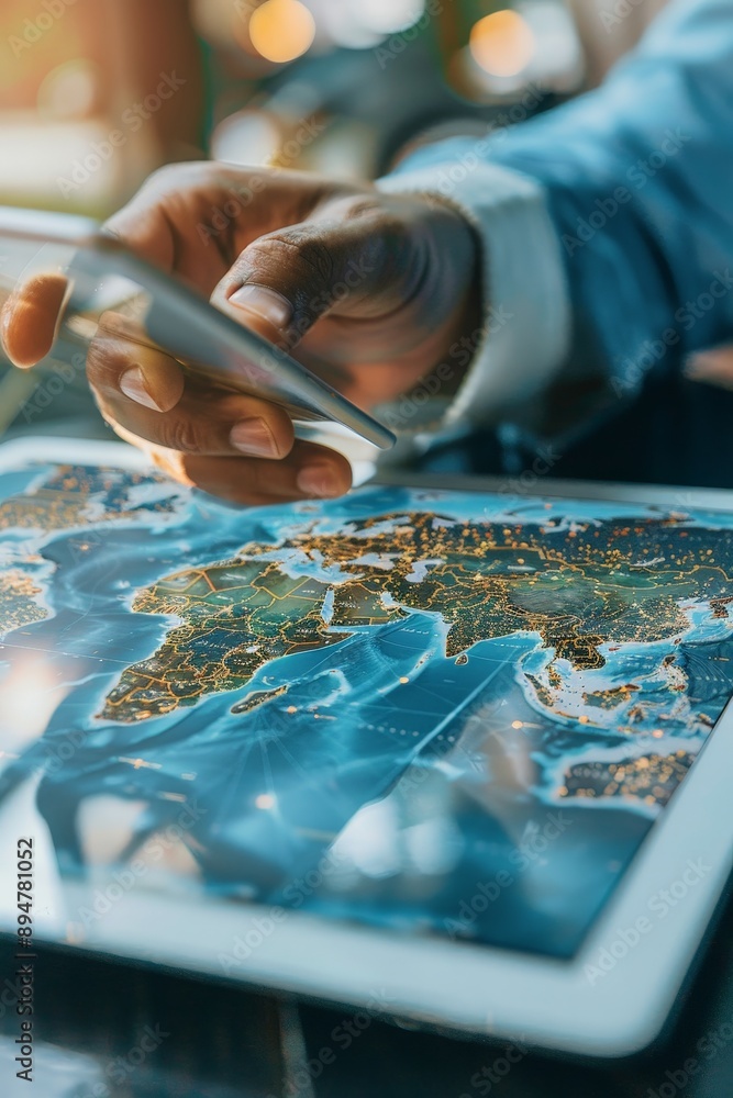 Explore the use of world maps in business logistics. How do companies ...