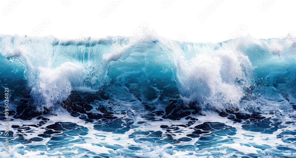 PNG Higher wave border outdoors tsunami nature. Stock Illustration ...