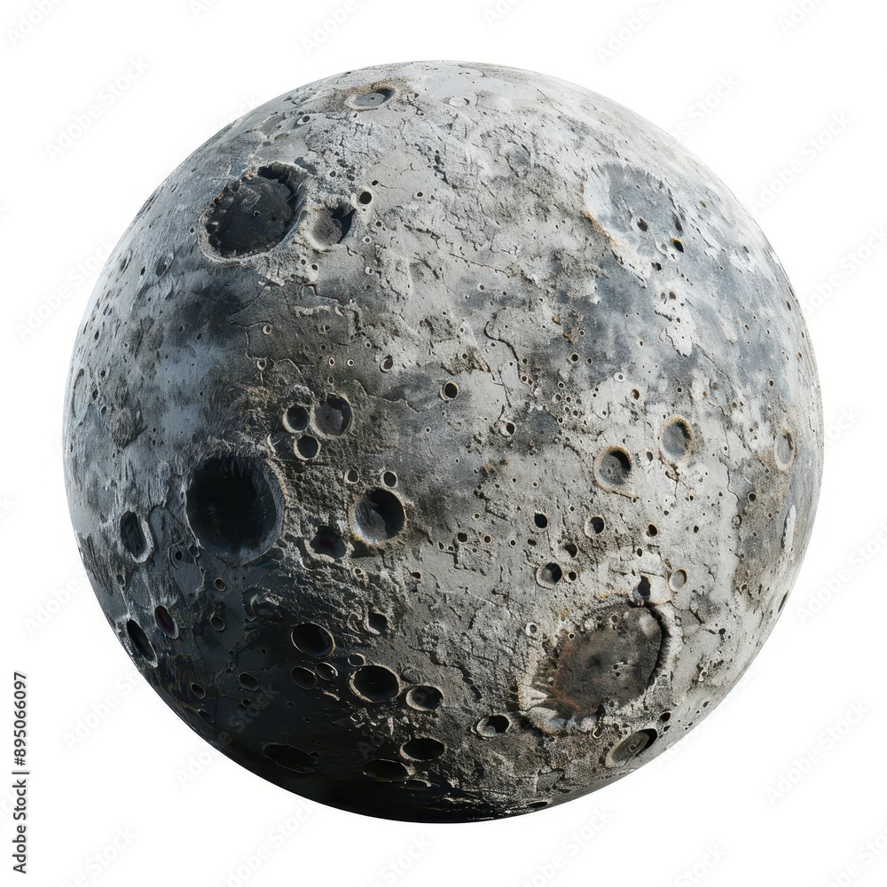High-resolution image of the moon's surface showcasing craters and ...
