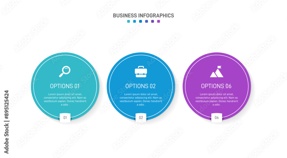 Horizontal progress bar featuring 3 arrow-shaped elements, symbolizing ...
