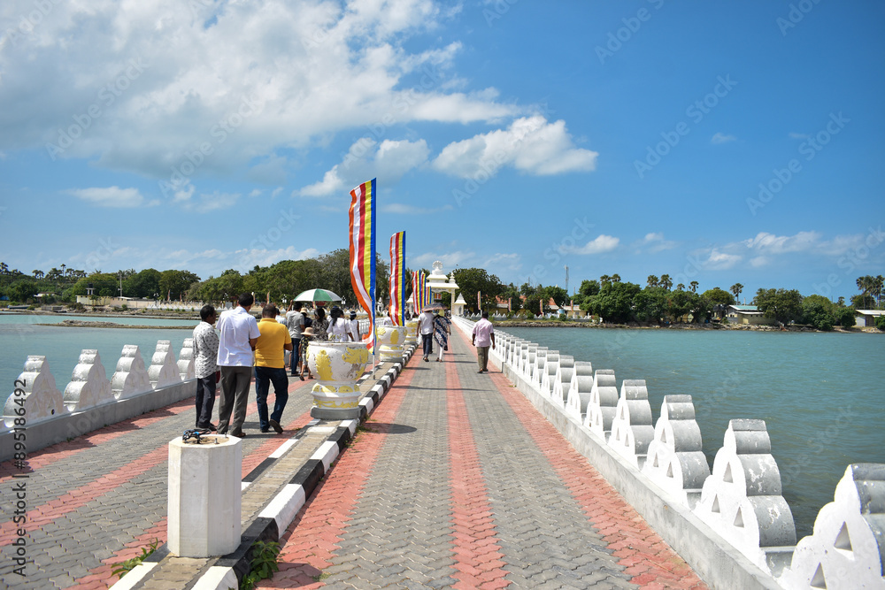 Entrance Jetty for Nagadeepa Purana Vihara, Nainativu, Jaffna, Sri ...