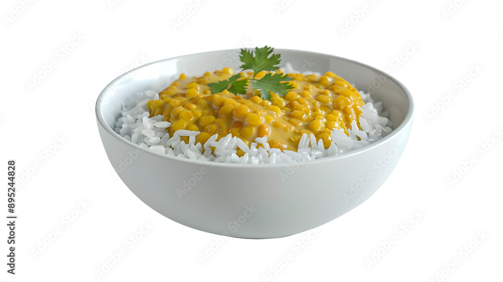bowl of rice with daal isolated on transparent background, PNG Stock ...