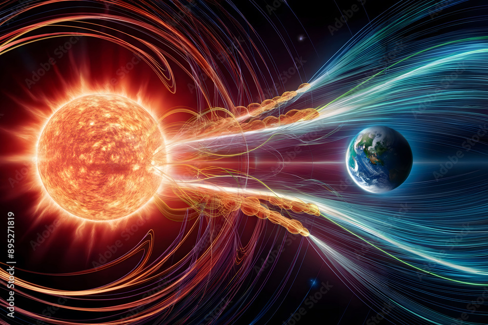 Stunning Illustration of a Geomagnetic Storm: Solar Flare and Magnetic ...