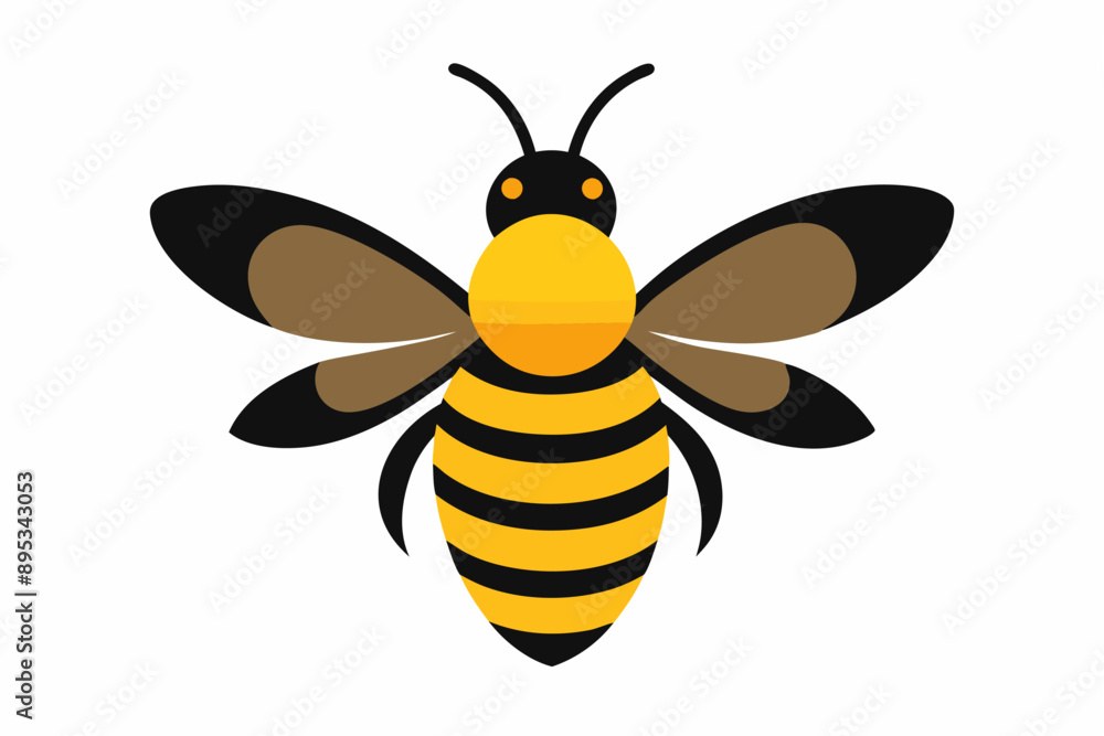 "High-quality vector illustration of a detailed bee, perfect for ...
