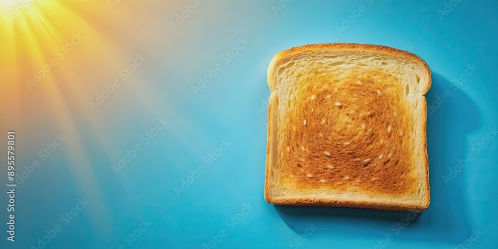Crusty bread toast slice with summer tan lines, food, breakfast, bread ...