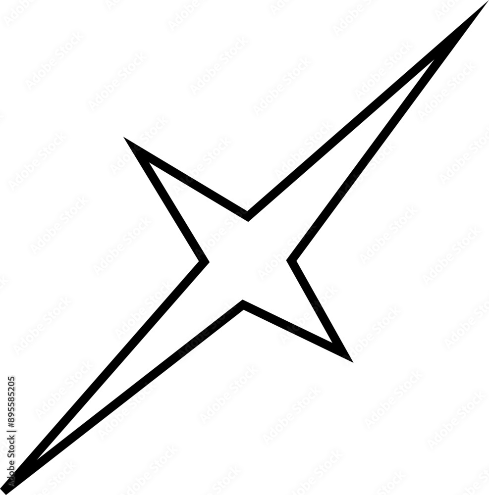 Sparkle Star Icon, bling vector, simple Premium Quality icons, Bright ...