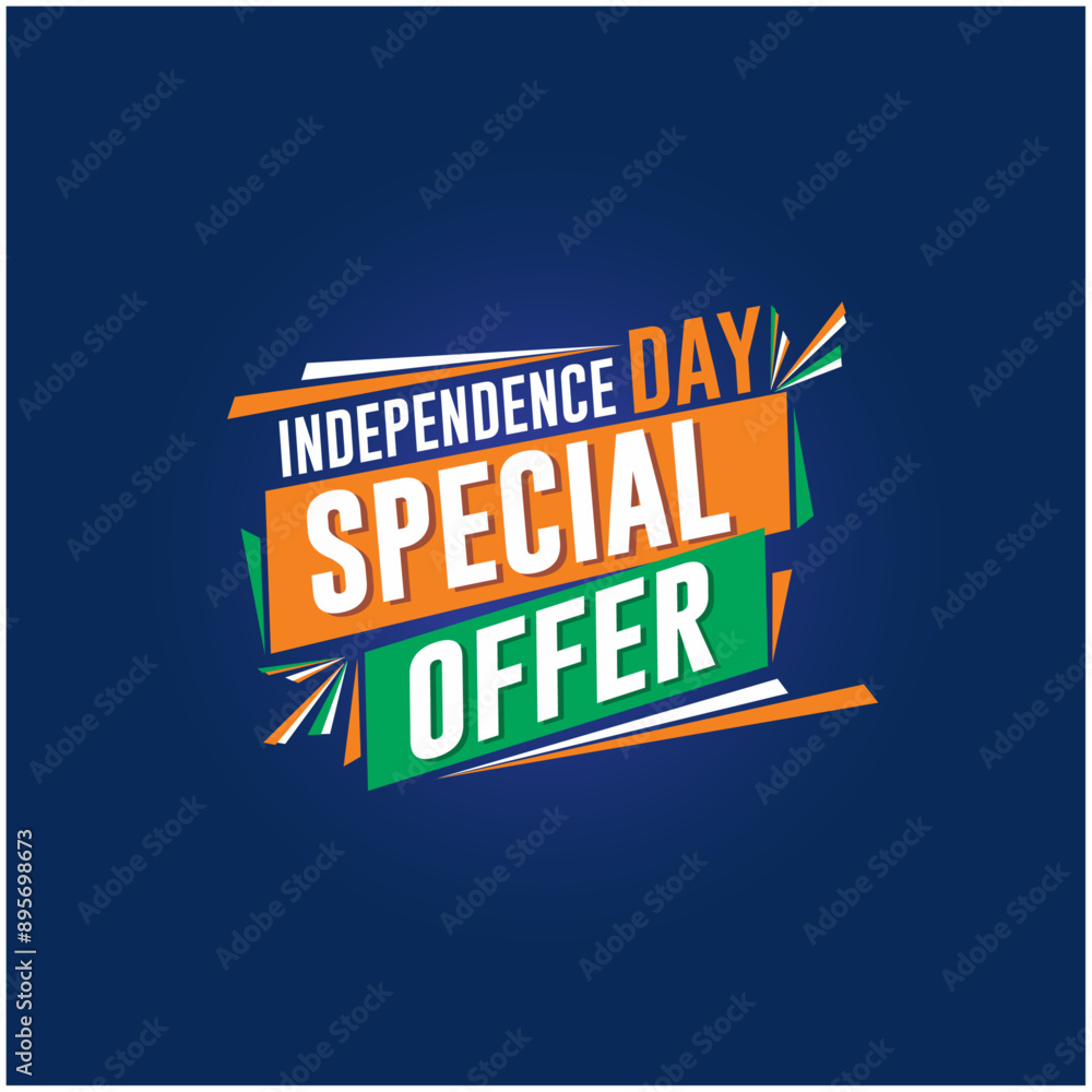 Independence Day Special Offers Logo Unit Design vector. Deals ...