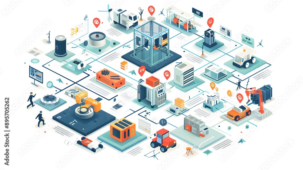 a dynamic image depicting the entire lifecycle of a product, including ...