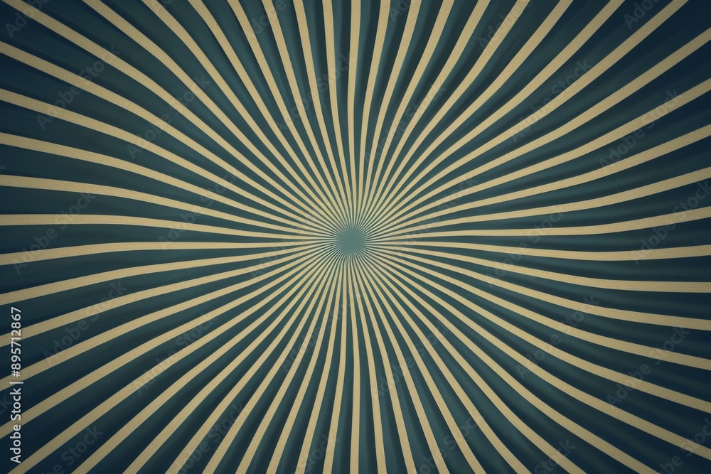 Stylized vintage 3D animation background with mountains, sun and ...