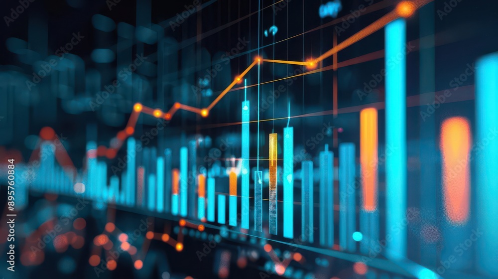 Investment graph showcasing portfolio performance and returns, with ...