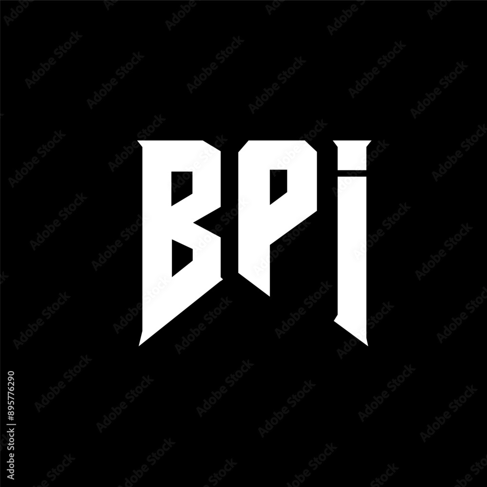 Bpi Letter Logo Design For Technology Company Bpi Logo Design Black