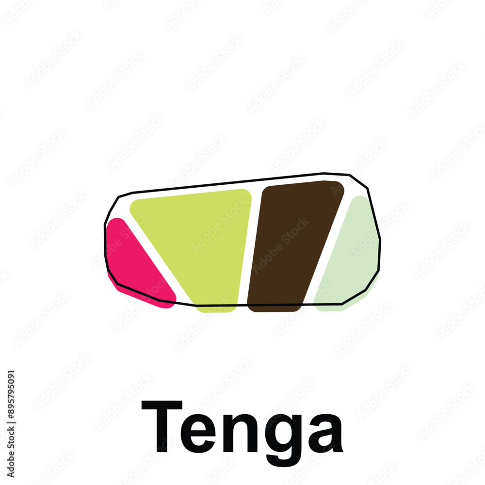 Tenga vector world map City illustration. Isolated on white background ...