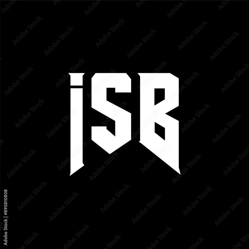 ISB letter logo design for technology company. ISB logo design black ...