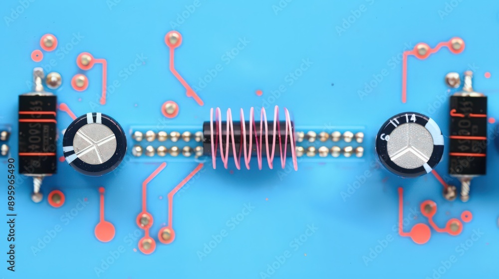 Diagram of a simple RC oscillator circuit, highlighting how it ...
