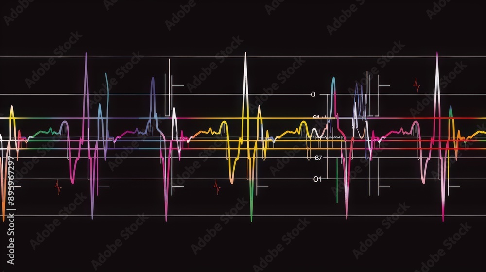 Diagram of an ECG reading, explaining the different waves and what they ...