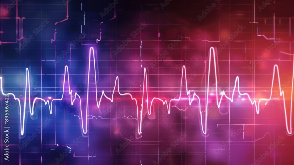 Diagram of an ECG reading, explaining the different waves and what they ...