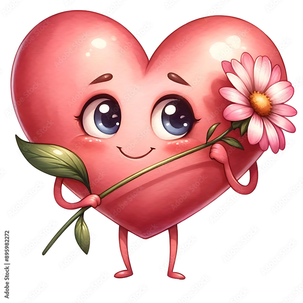 Heartfelt Emotes Clipart, Cute Heart & Funny Heart Emoji Cliparts Stock ...