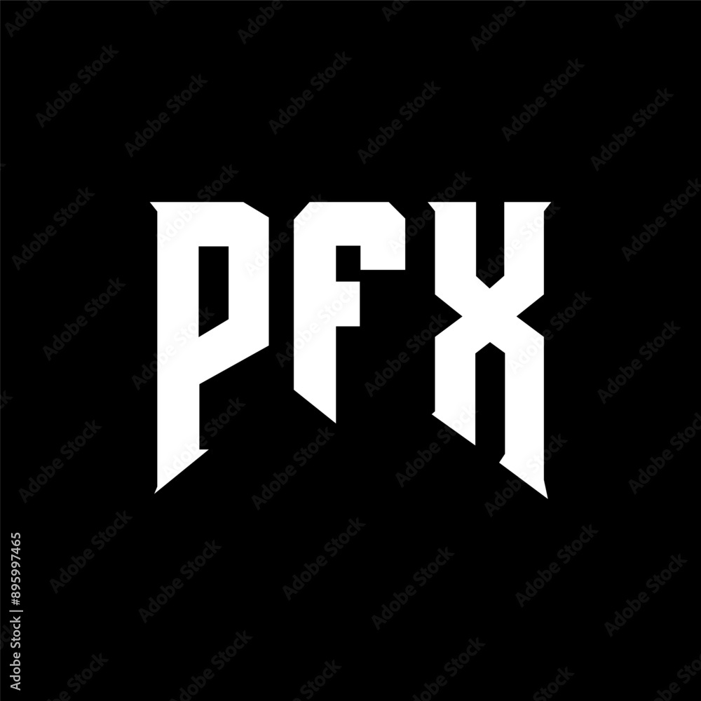 PFX letter logo design for technology company. PFX logo design black ...