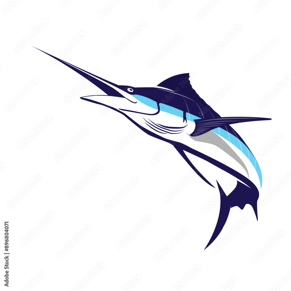 Blue Marlin Logo. New and Unique Modern Blue Marlin Logo Template ...