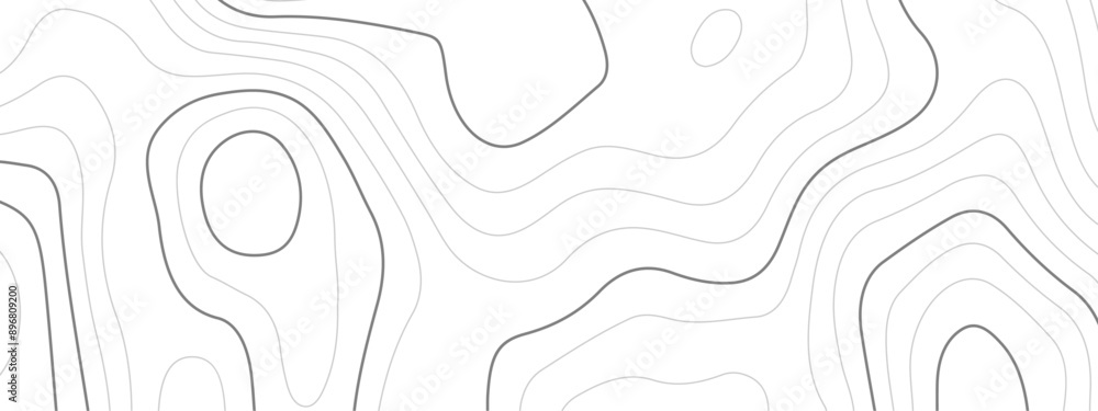 Topographic wave and curve line contour map background. Abstract wavy ...