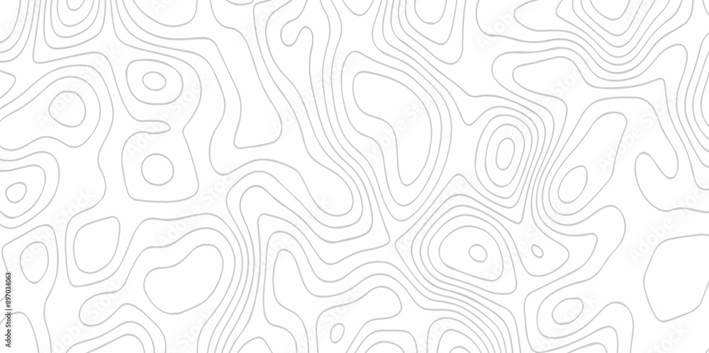 Topography map abstract pattern with lines seamless and counter map ...