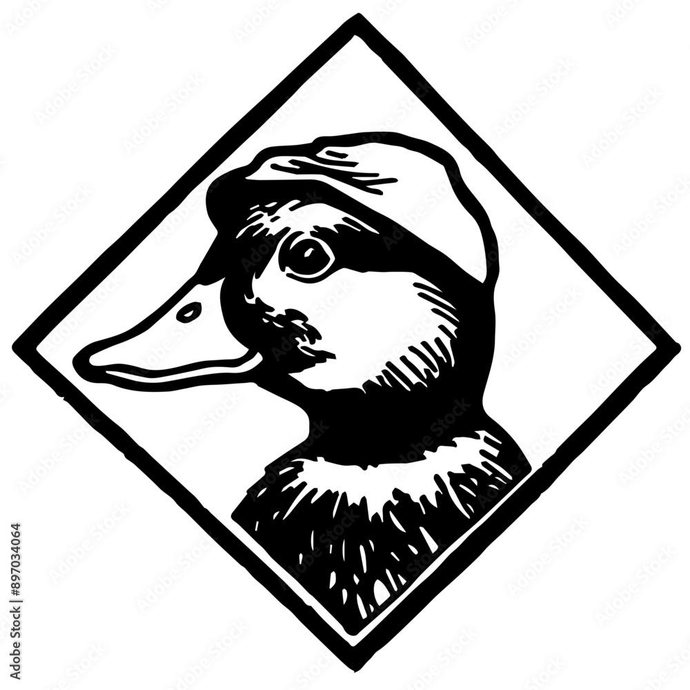 Duck SVG vector transparent background PNG clipart Stock Vector | Adobe ...