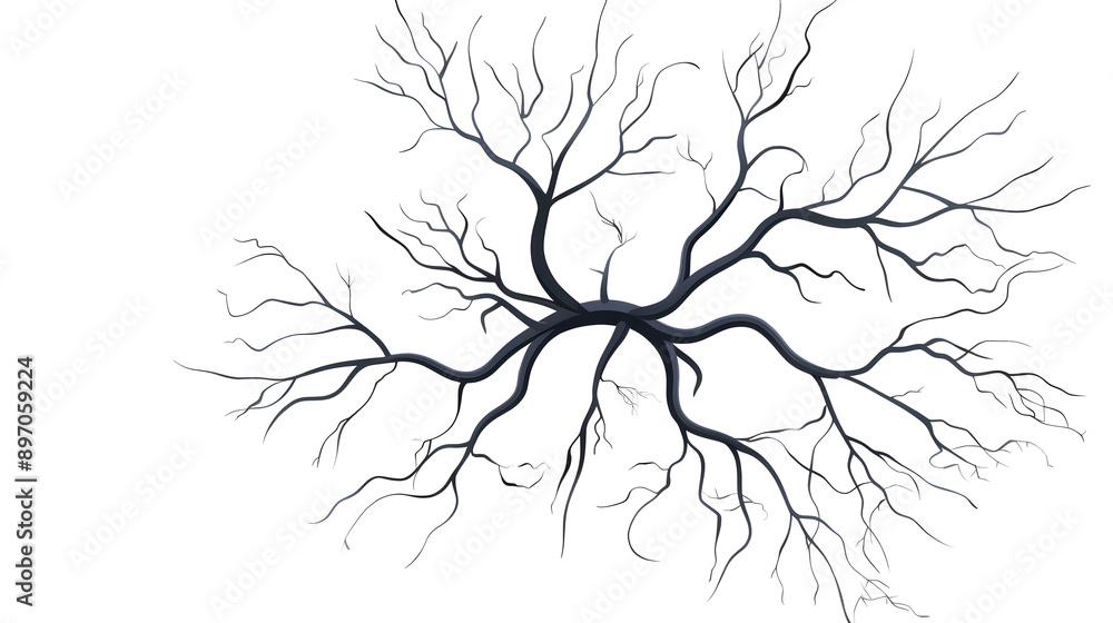 neuron on transparent background. vector illustration design element ...