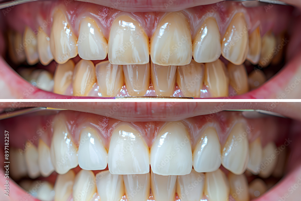 Dental before and after teeth job, scaling, and cleaning teeth, picture ...