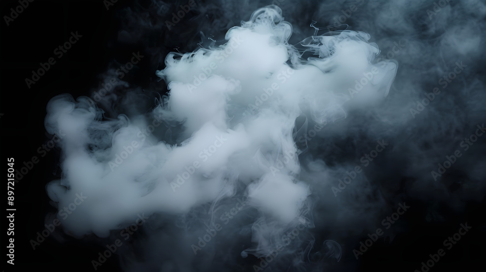Realistic dry smoke clouds fog overlay perfect for compositing into ...
