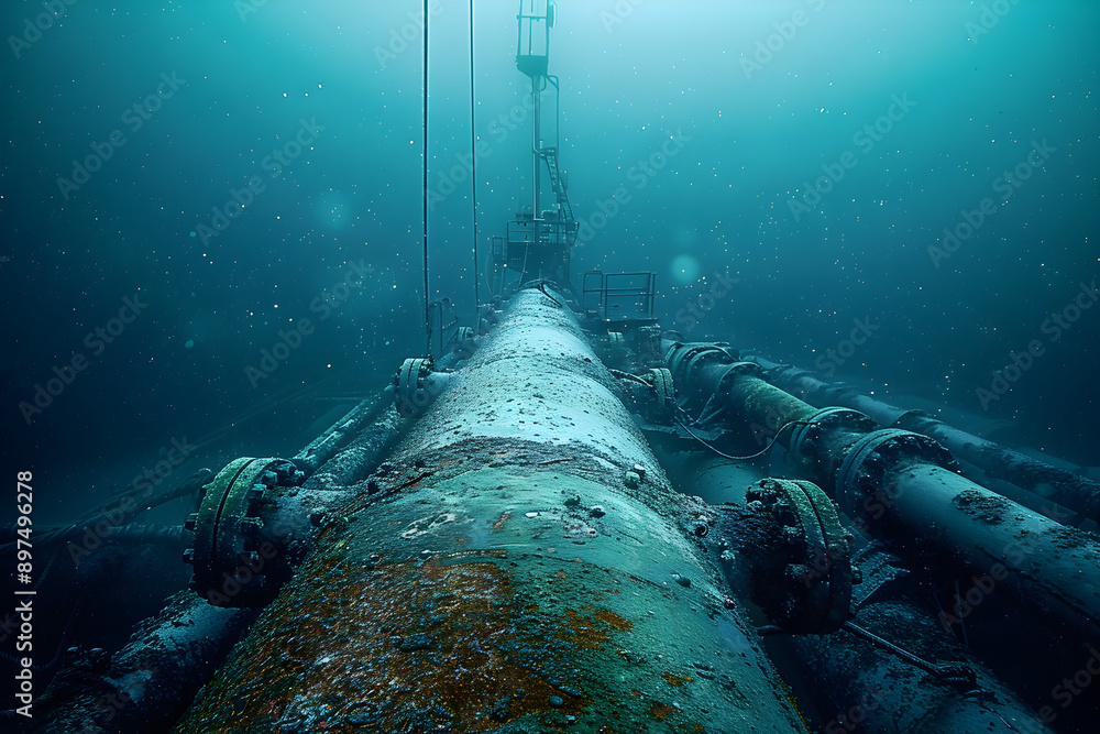 underwater pipeline maintenance, exploring marine repair, subaquatic ...