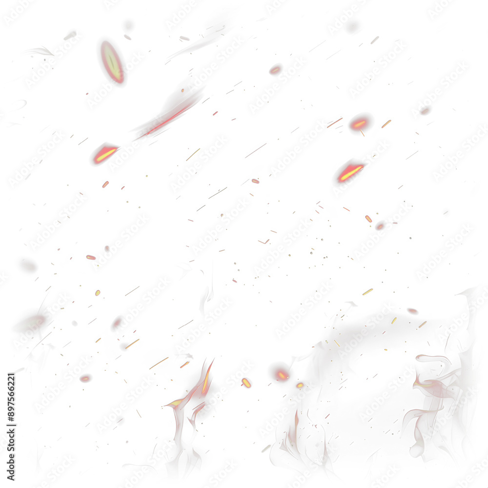 Fire spark transparent png. Burning hot sparks effect with embers ...