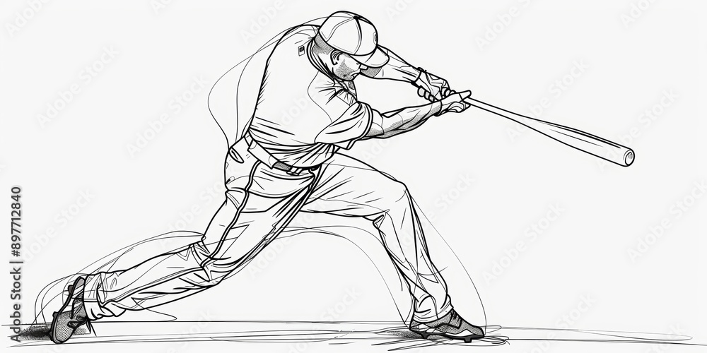 Olympic Sports. baseball. baseball player. Vector sketch illustration ...