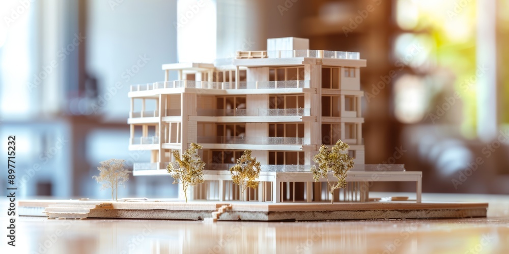 Residential building housing project for under construction site and ...