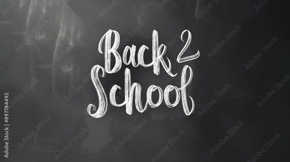 Back to School Chalkboard Sign with Handwritten Message, Ready for New ...