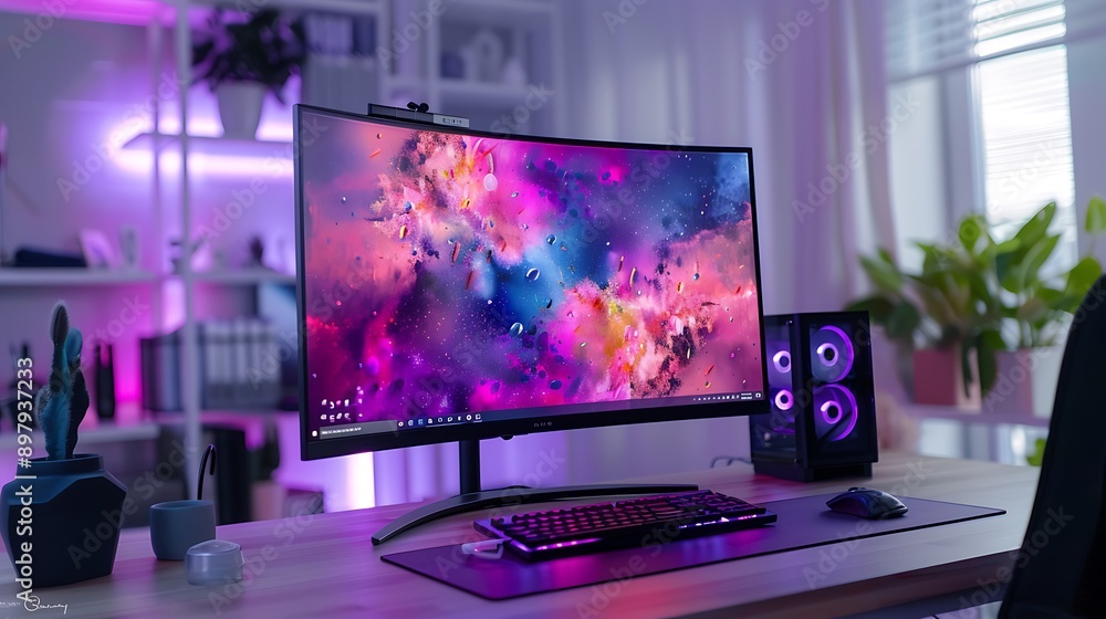 Achieve a sophisticated and efficient workspace with a curved ultrawide ...