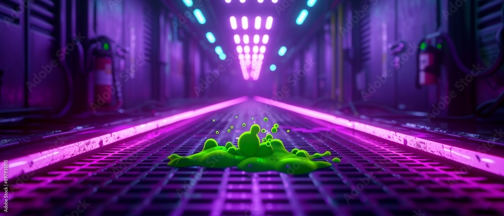 Fatal chemical spill creating a hazardous mixture, contaminant ...