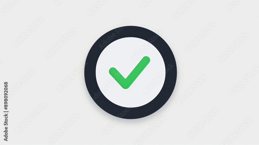 Seal of Approval: Green Check Mark Emblem Stock Illustration | Adobe Stock
