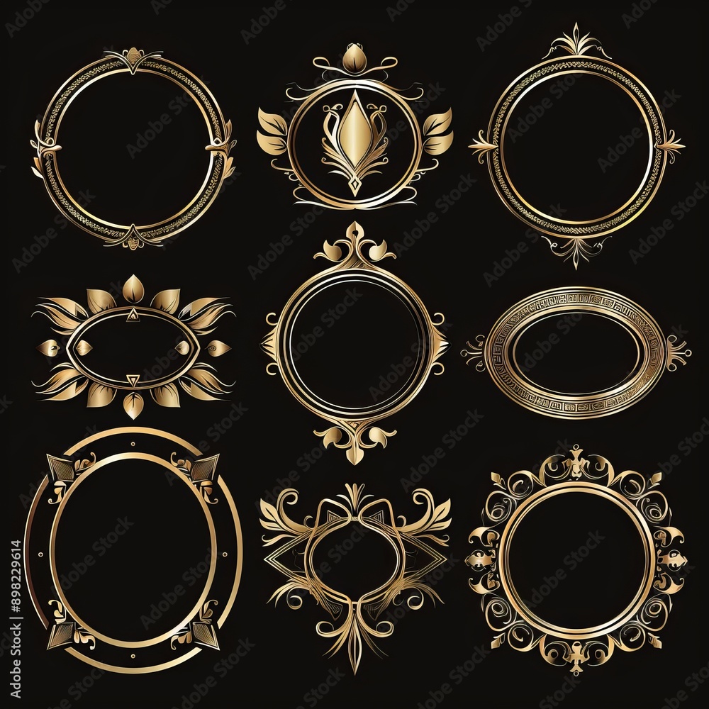 UI game frames, rank frames, evolution of wooden UI game borders ...